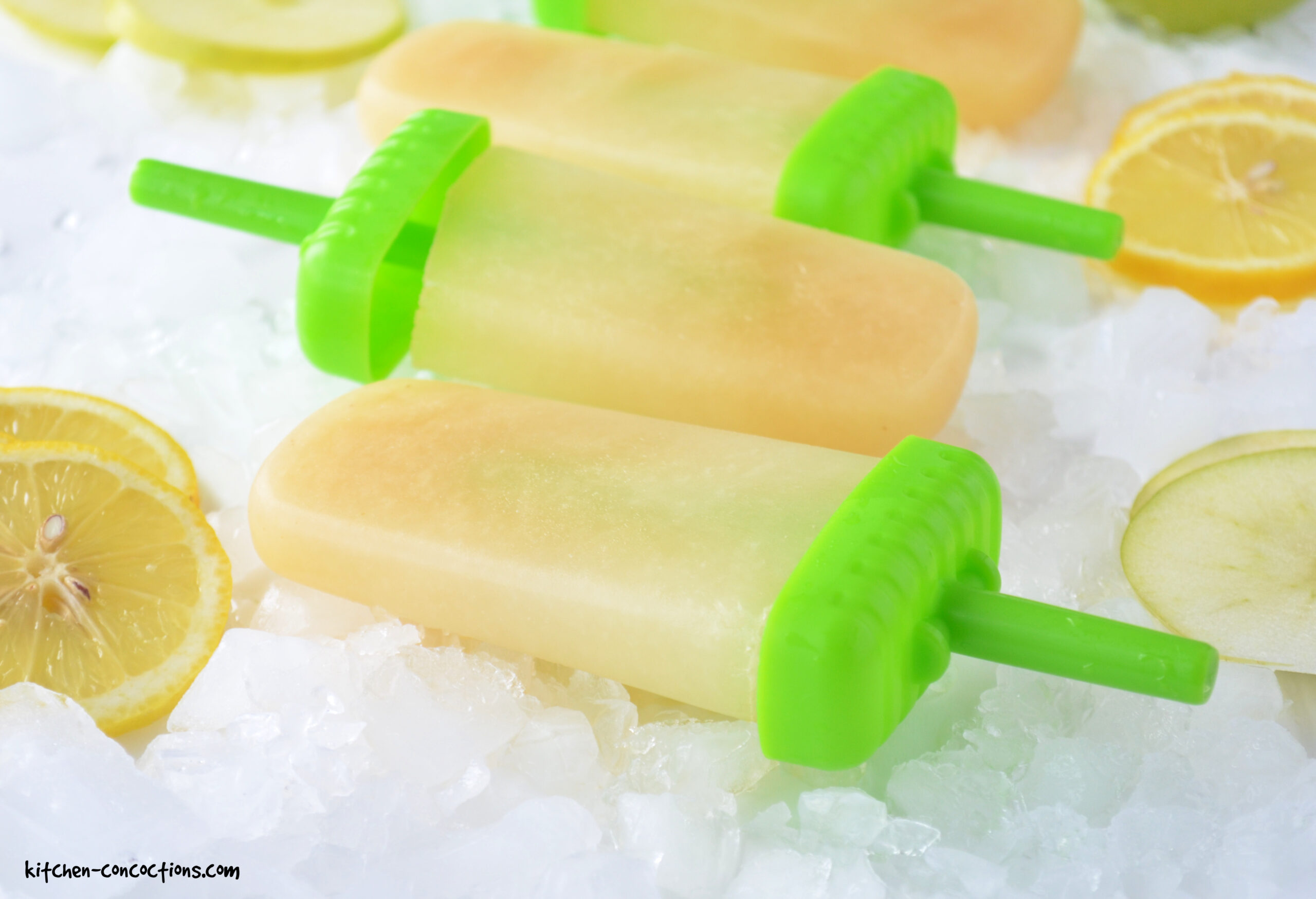 Sour Apple Popsicles - Kitchen Concoctions