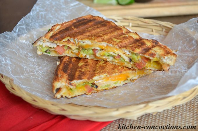 Spicy Southwestern Turkey Panini - Kitchen Concoctions