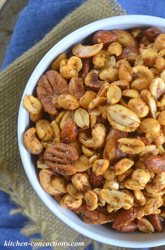 Cajun Mixed Nuts - Kitchen Concoctions