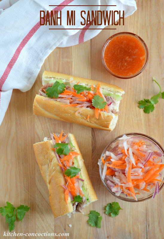 Banh Mi Sandwich - Kitchen Concoctions