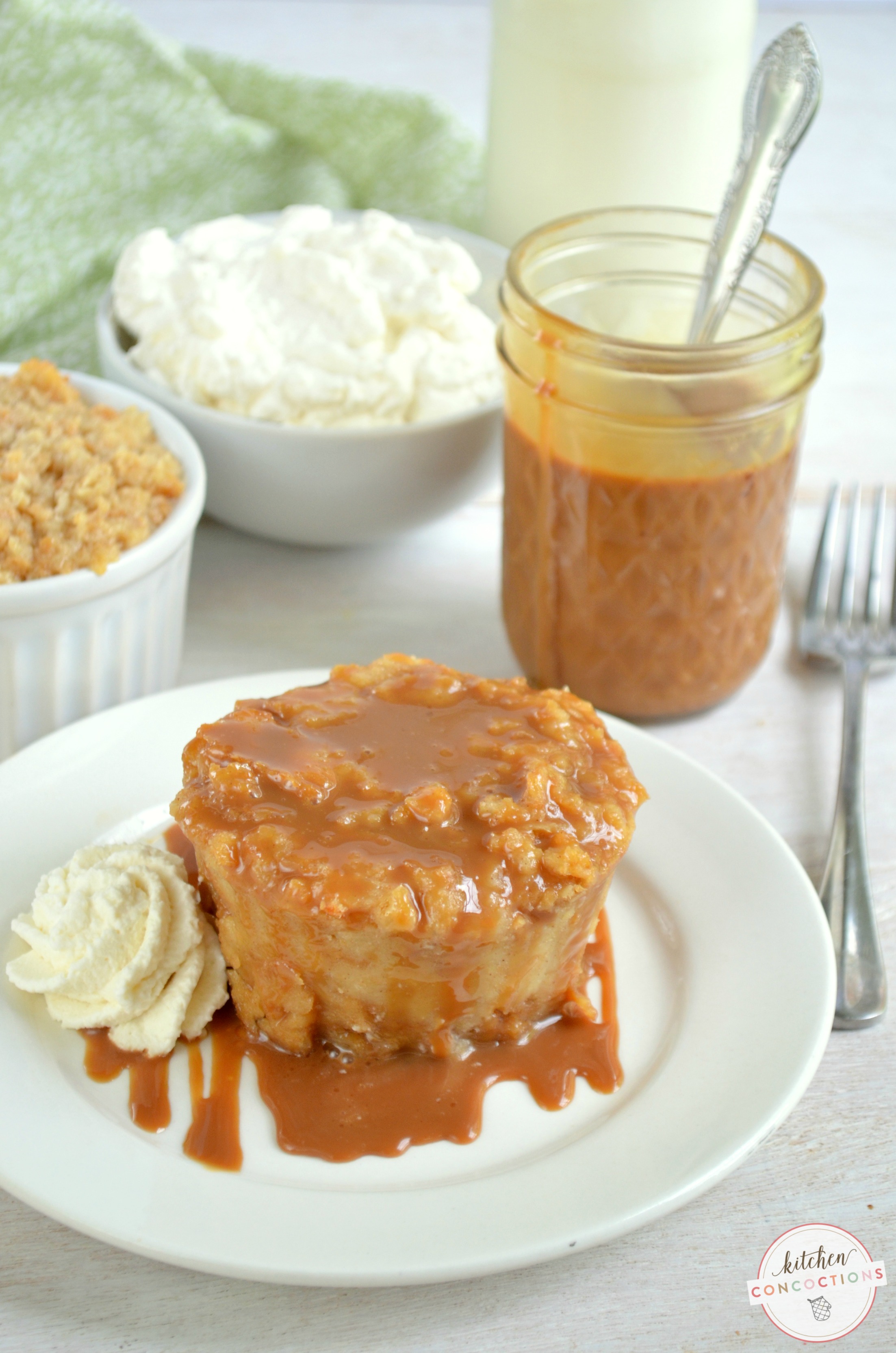 Tres Leches Bread Pudding - Kitchen Concoctions