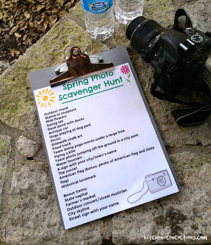 Spring Photo Scavenger Hunt - Kitchen Concoctions