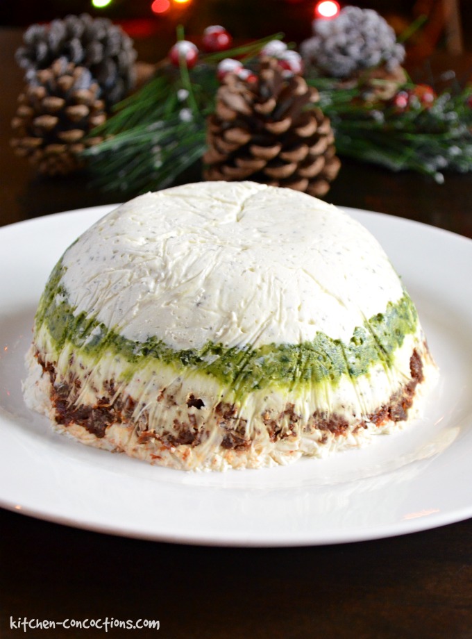 Pesto and Sun-Dried Tomato Cheese Torta (Holiday Cheese Ball) - Kitchen ...