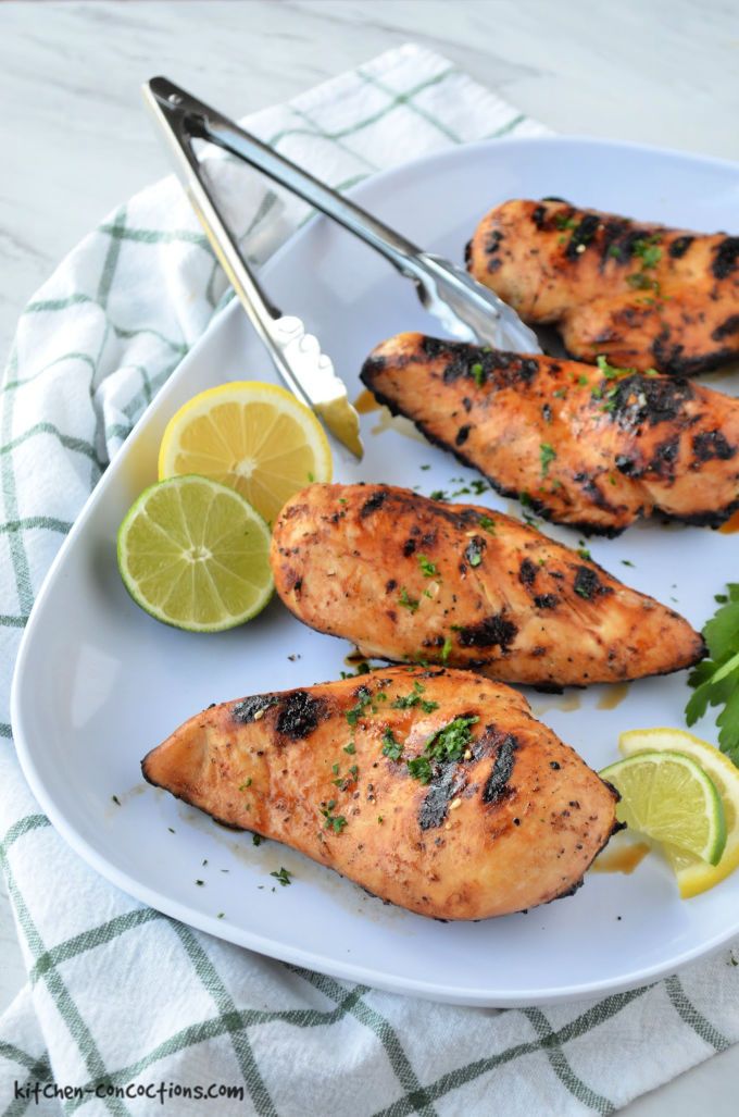 Grilled Lemon Lime Chicken - Kitchen Concoctions